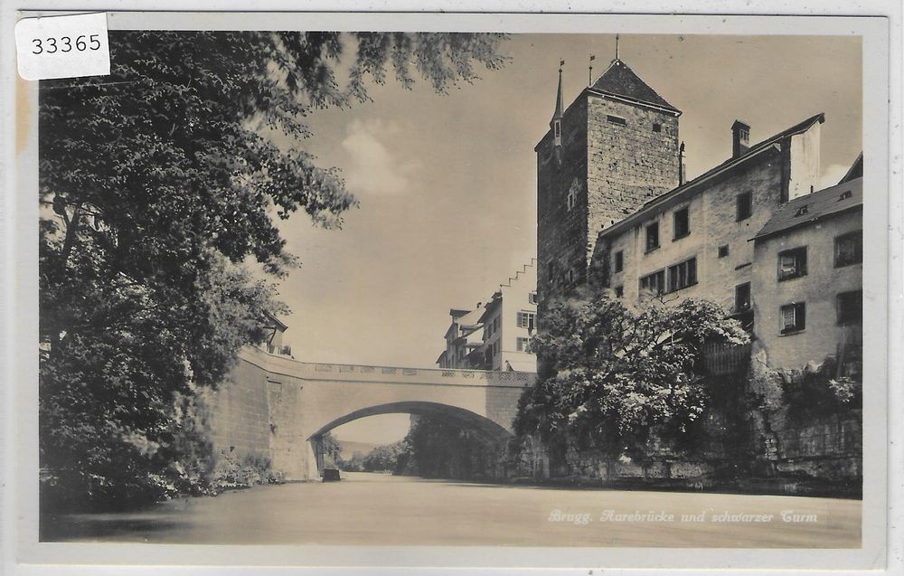 Brugg - Aarebrücke und schwarzer Turm (Gebraucht) in Ettingen für CHF 2 – mit Lieferung auf ...