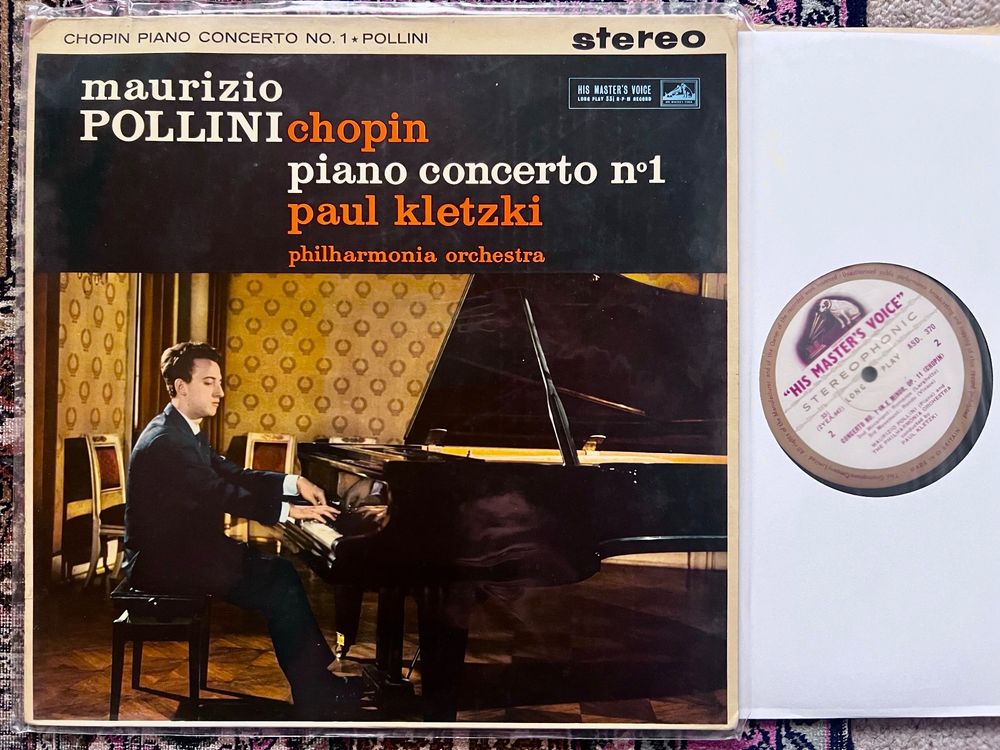 Chopin Pollini Piano Concerto N°1 RARE ED1 UK LP GEWASCHEN (Gebraucht ...
