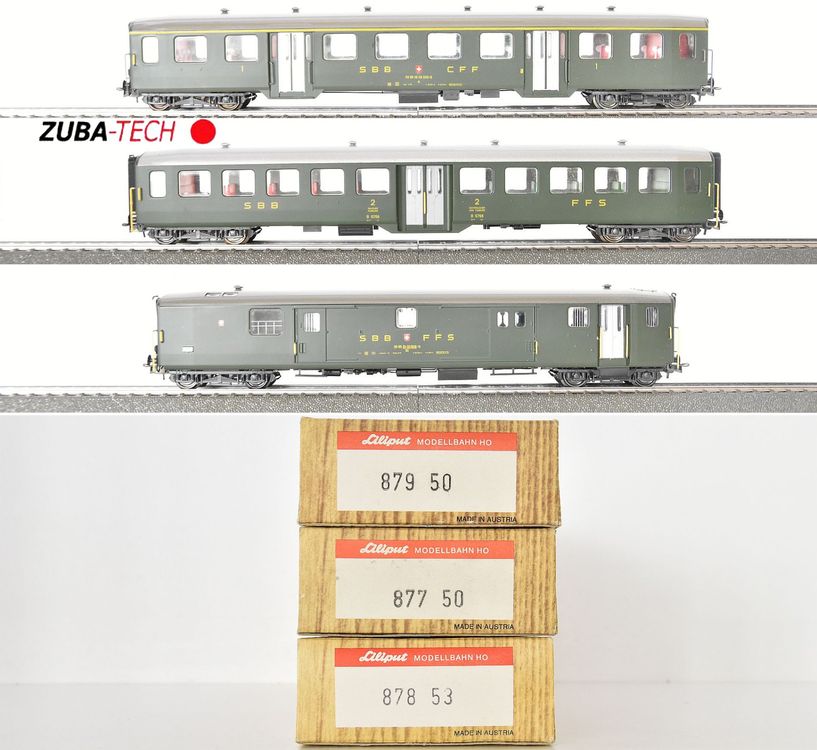 Liliput 3x Leichtstahlwagen der SBB H0 GS mit OVP | Kaufen auf Ricardo