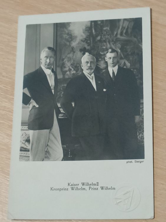 Zwei Photo Karten / Kaiser Wilhelm ll. mit SA Stempel (Gebraucht) in ...