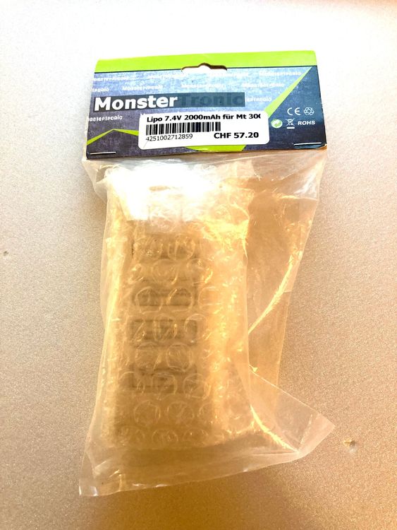 Accu LiPo Monstertronic/XK Lipo-Akku 7,4V/2000 mAh (Neu und ...
