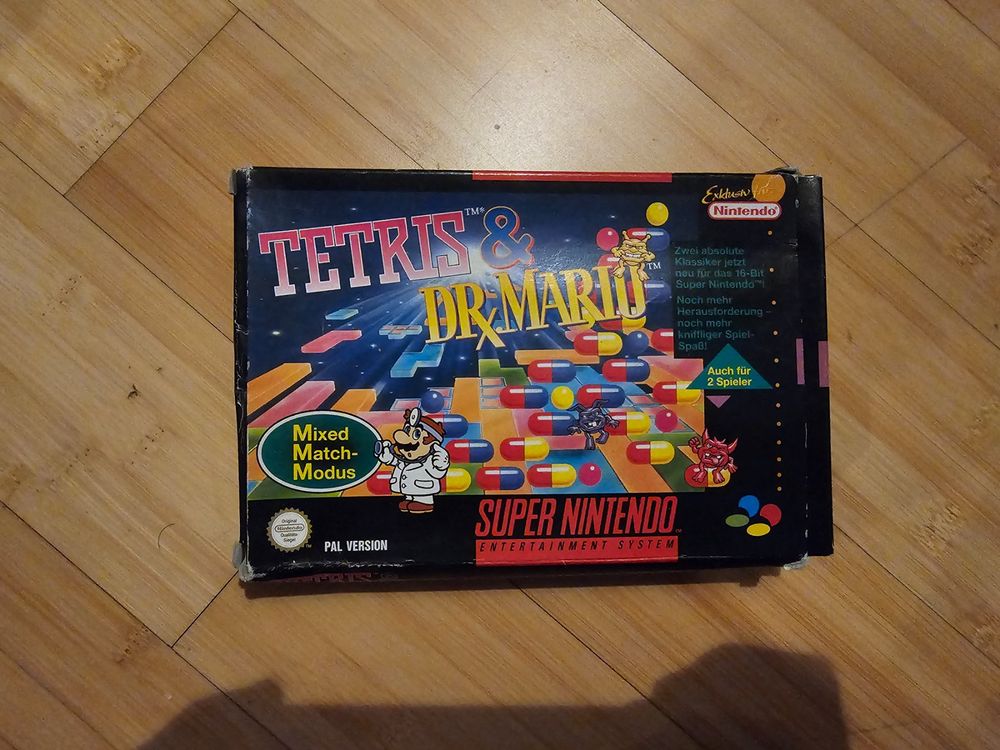 🔥Tetris & Dr. Mario - Super Nintendo - Kult Game - TOP!🔥 (Gebraucht) in ...
