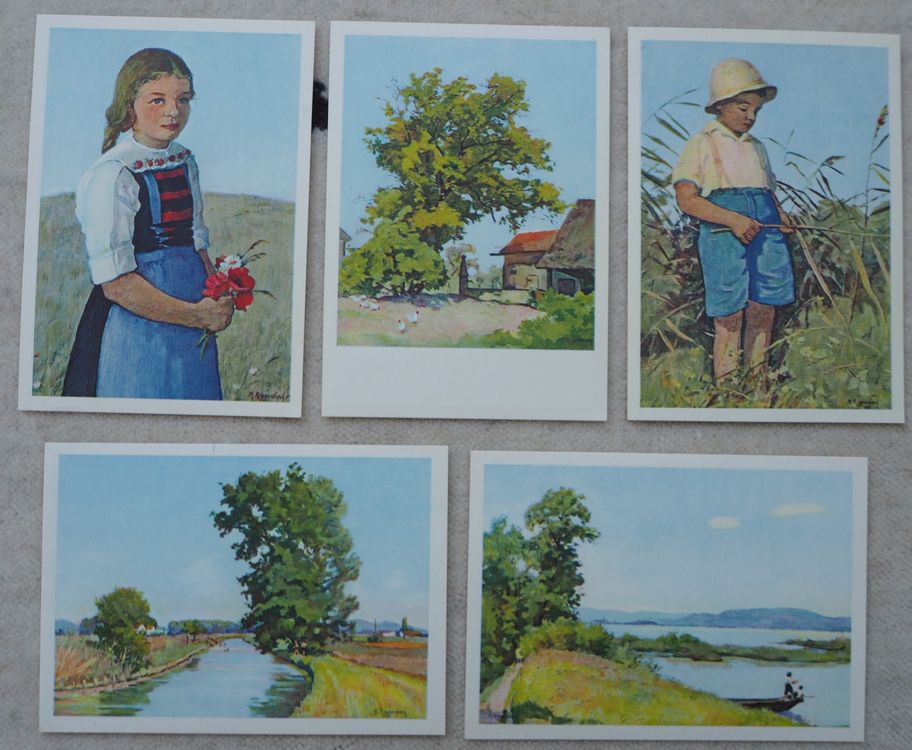5 PJ Karten 1938 Martha Riggenbach SBK 185 - 189 komplett (Neu und ...