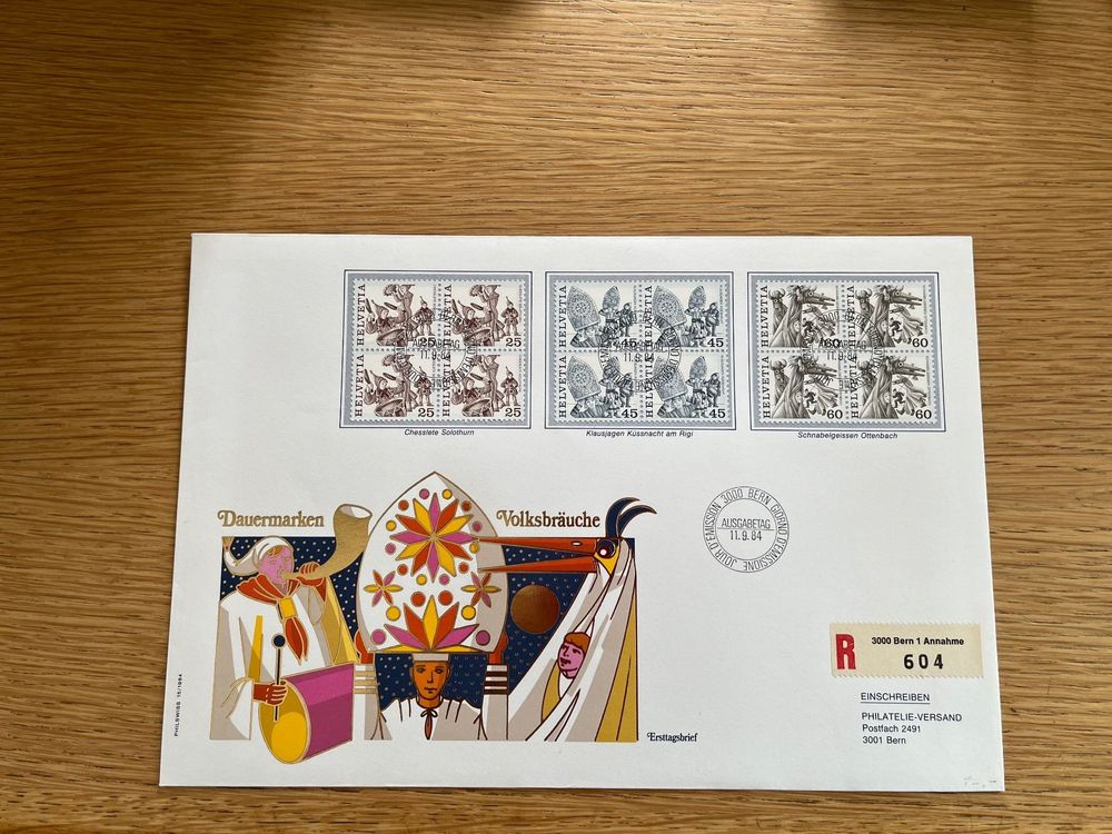Schweizer Grossbrief Dauermarken Volksbräuche | Kaufen auf Ricardo