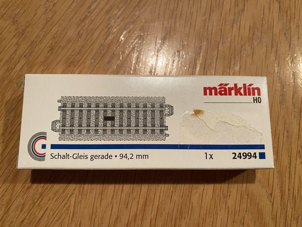 Märklin H0 Schalt-Gleis 24994 neuwertig (Neu (gemäss Beschreibung)) in ...