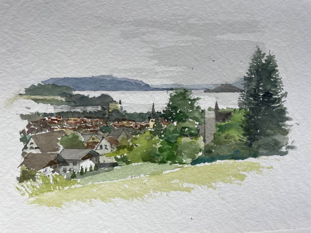 Aquarell von Leo Kalmus (1904-1986) Aus der Künstler Nachlas (Gebraucht ...