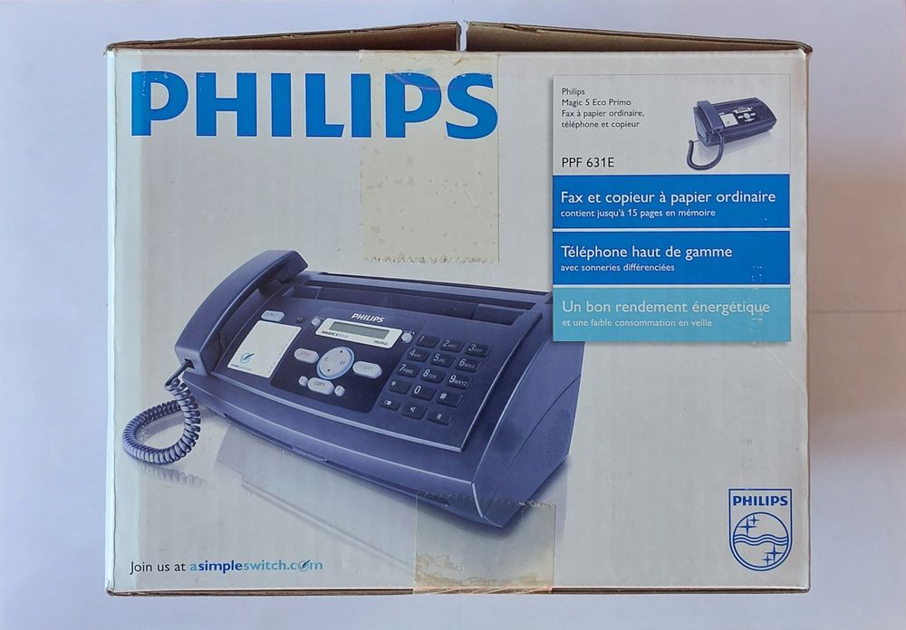 Tisch-Faxgerät PHILIPS mit Telefon und Kopierer PPF631E (Neu (gemäss ...