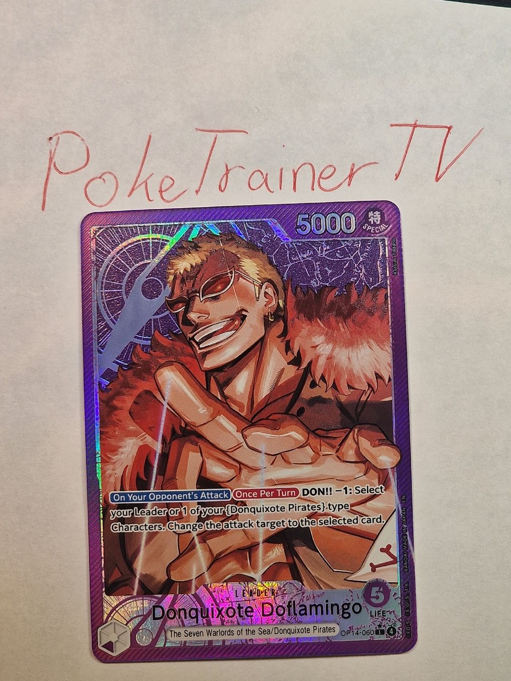 One Piece Card Game – Donquixote Doflamingo Leader OP14 (NM) (Neu ...
