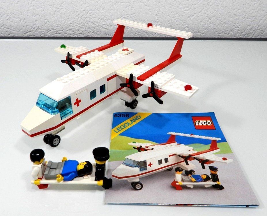 LEGO LEGOLAND 6356 Ambulanzflugzeug, Med-Star Rescue Plane (Gebraucht ...