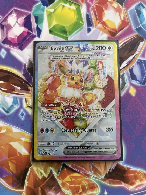 Prismatic evolutions Eevee EX black star promo | Kaufen auf Ricardo