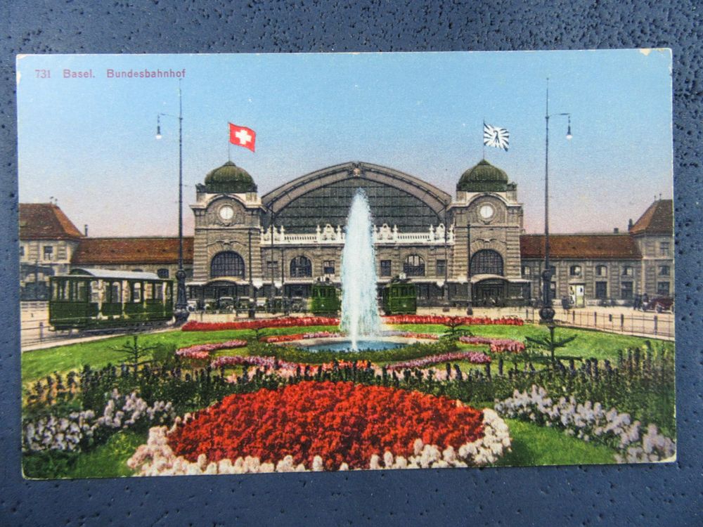 BASEL SBB BAHNHOF-PLATZ TRAMS | Kaufen auf Ricardo