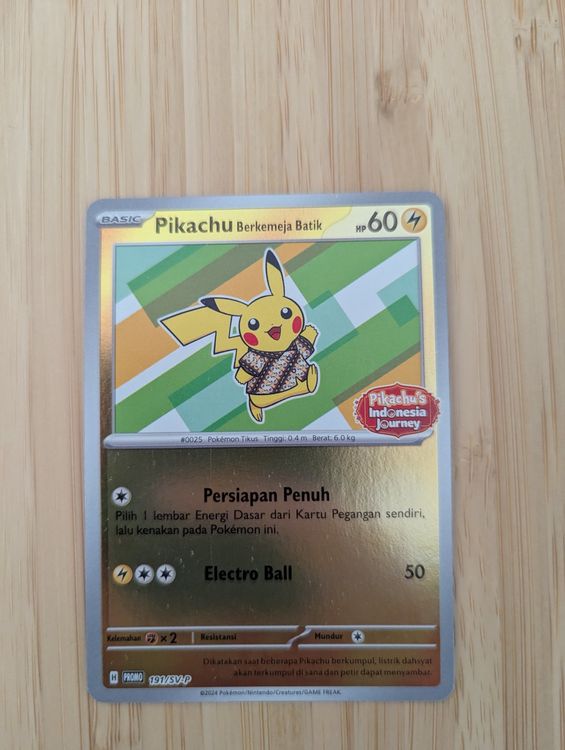 Pikachu Berkemeja Batik Promo 101/SV-P (Indonesian journey) (Neu (gemäss Beschreibung)) in Mont ...