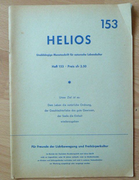 FKK Magazin HELIOS Nr. 153 Mai/Juni 1964 | Kaufen auf Ricardo