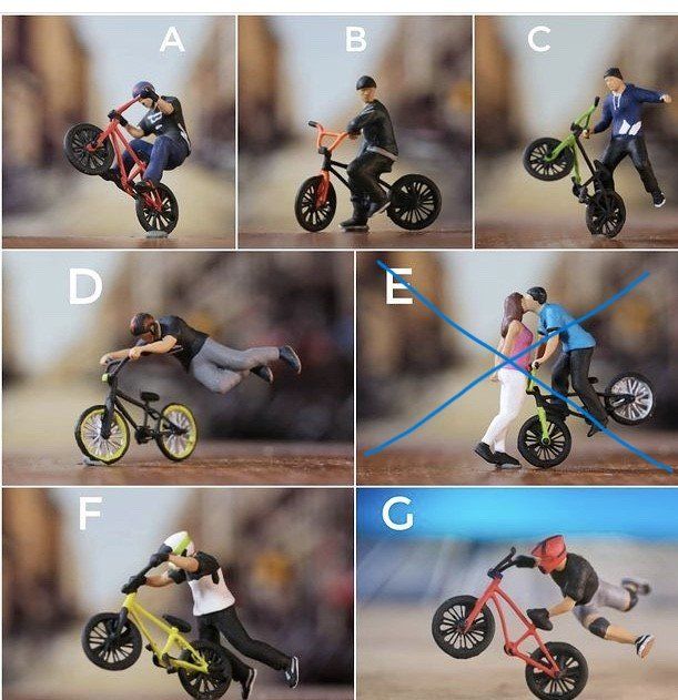 Radkunst BMX H0 Figur nicht preiser noch busch faller | Kaufen auf Ricardo