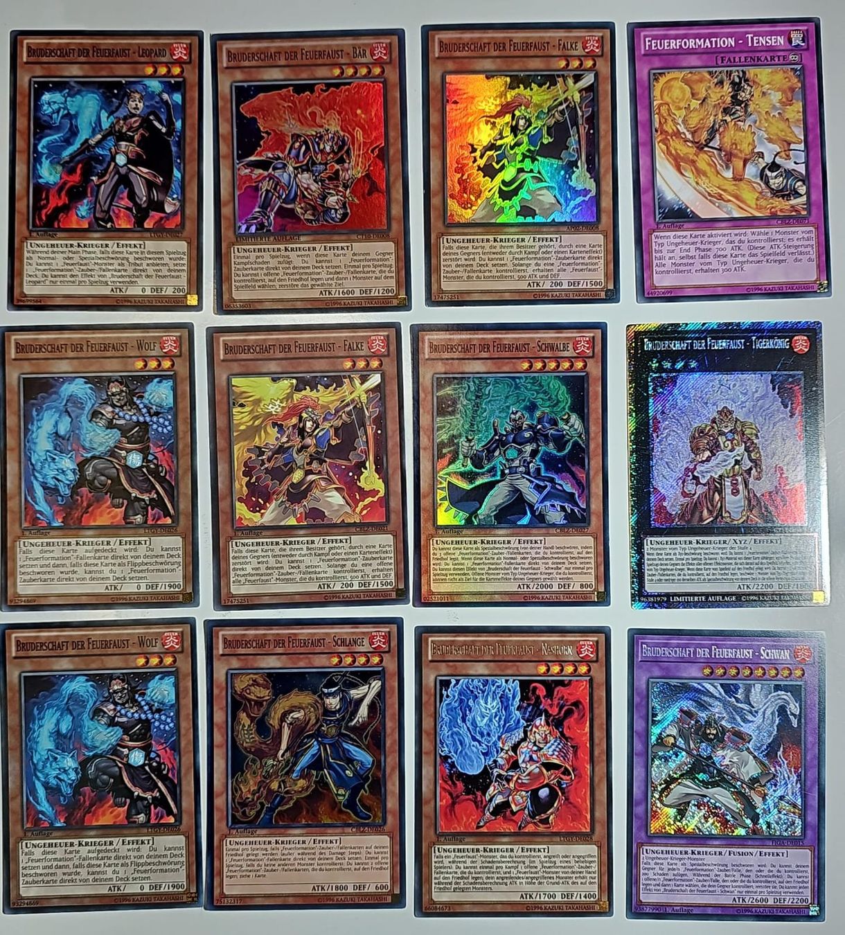 Yugioh! Bruderschaft der Feuerfaust Set Sammlung Deck (Neu und ...