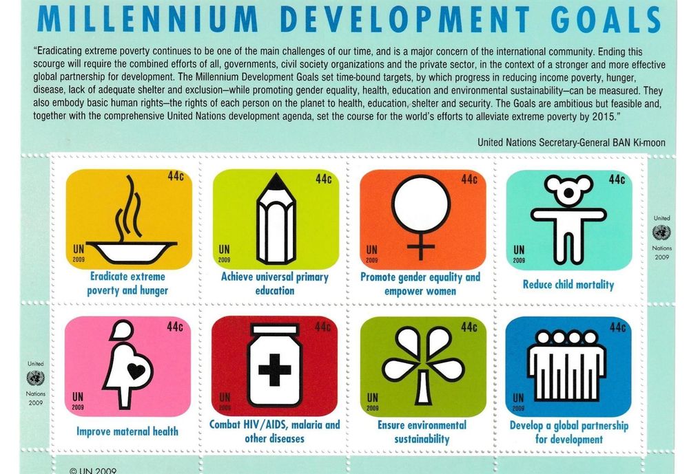 Kleinbogen UNO Millenniums Goals | Kaufen auf Ricardo