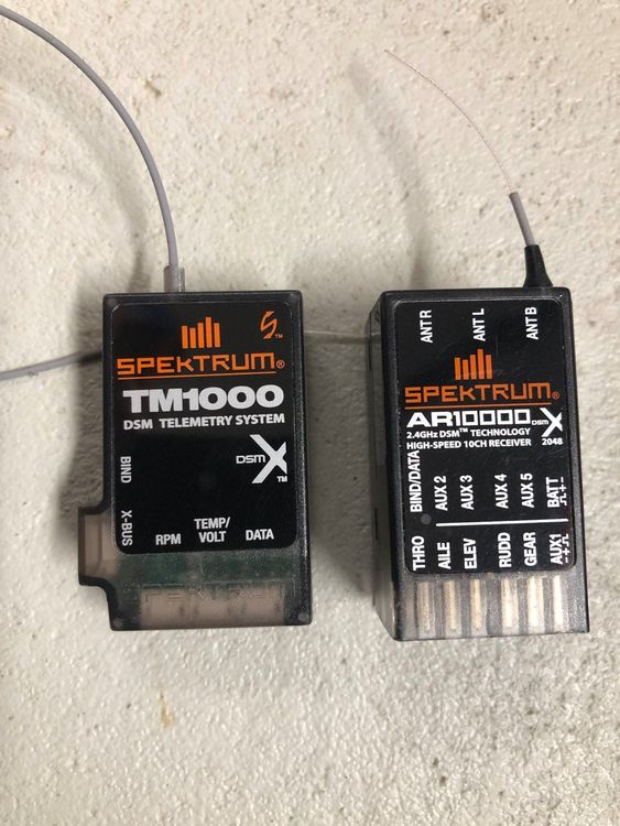 Spektrum Empfänger AR10000 mit Telemetriemodul TM1000 (Gebraucht) in ...