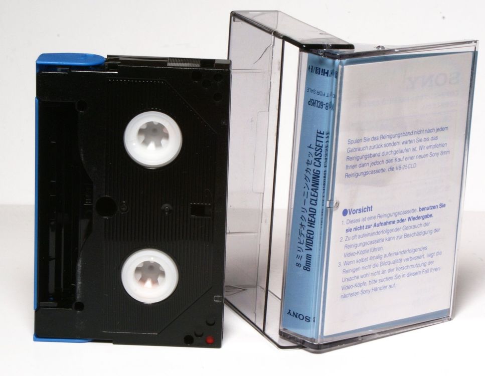 SONY 8mm / Hi-8 / video Head Cleaning Cassette V8-6CLHSP (Gebraucht) in ...