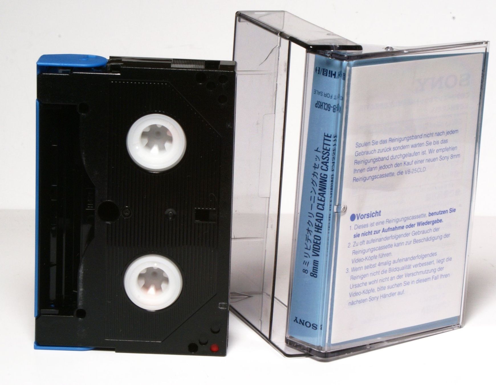 SONY 8mm / Hi-8 / video Head Cleaning Cassette V8-6CLHSP (Gebraucht) in ...