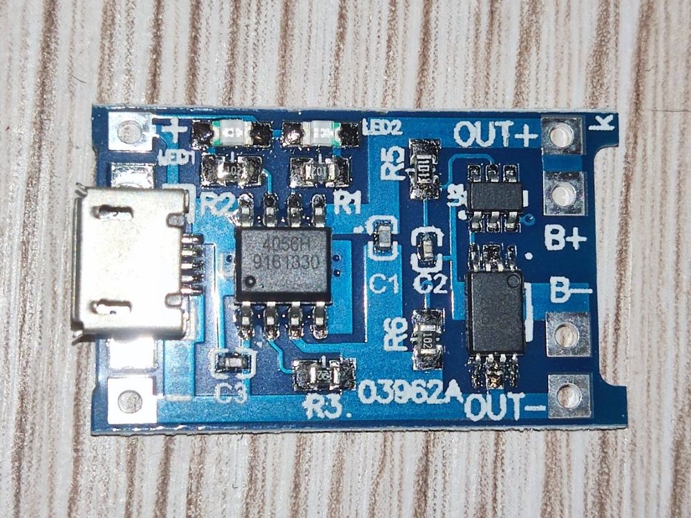 BMS/Lademodul TP4056 5V Micro USB-B 1A 18650 Schutzlademodul | Kaufen ...