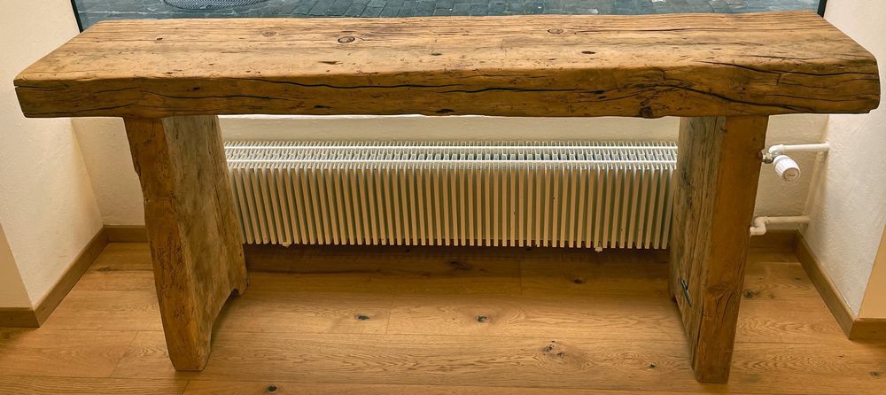 Rustikale Konsole aus Altholz, Länge 180 cm (Neu (gemäss Beschreibung ...