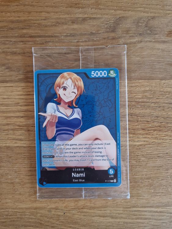 One Piece Card Game - Promo-Card Leader Nami - P-117 EN (Neu (gemäss ...