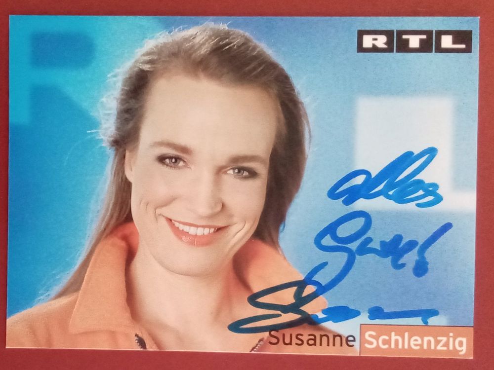 Susanne Schlenzig Autogramm signiert Fotopostkarte 10x15cm (Gebraucht ...
