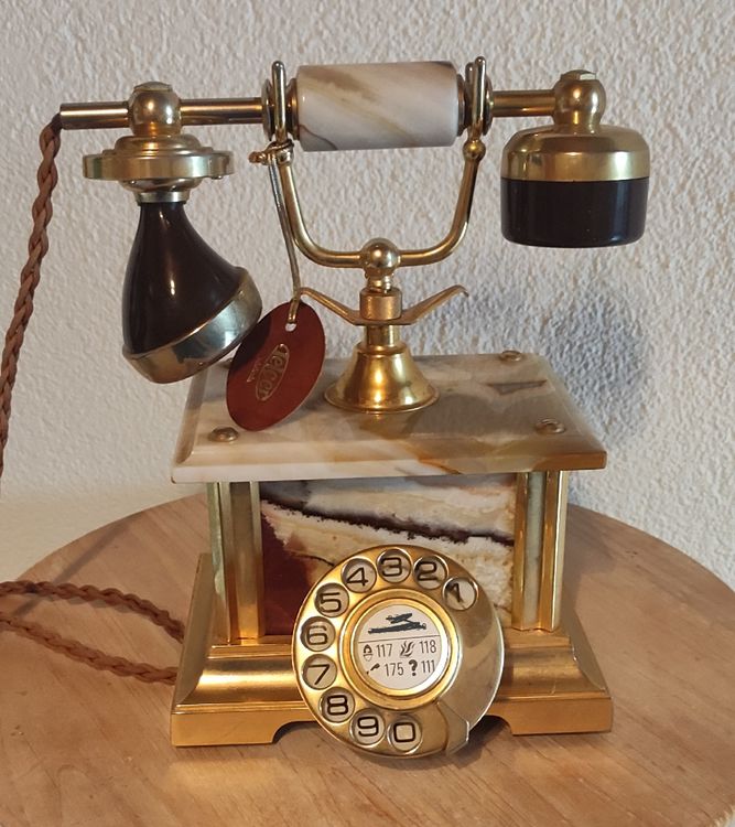 Telcer Telefon Gold Plated 18 k Antik Vintage (Gebraucht) in Wattenwil ...