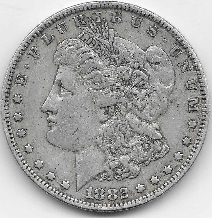 1882 Morgan Dollar USA 0.900 Ag - 38 mm, 26,7 gr., 141 Jahre | Kaufen auf Ricardo