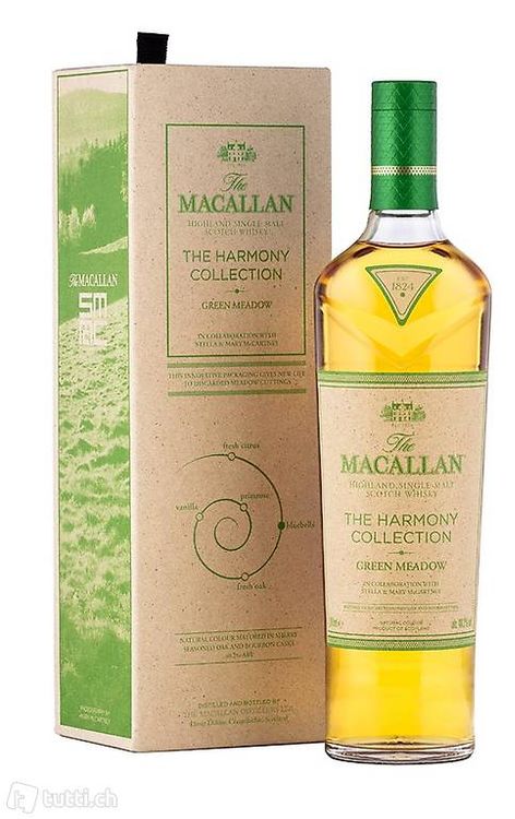 Macallan The Harmony Green Meadow Whisky Stella McCartney (Neu und originalverpackt) in Sonceboz ...