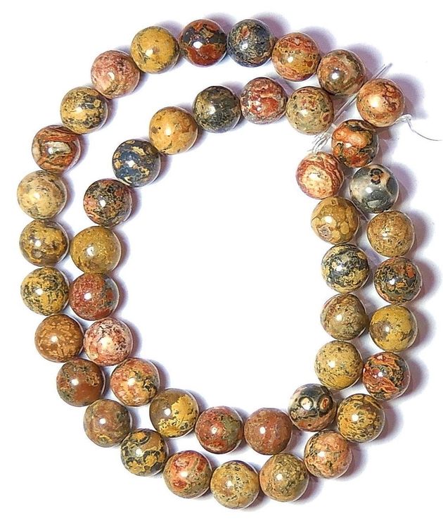 Echte natürliche Leopard Jasper Perlen 8 mm | Kaufen auf Ricardo