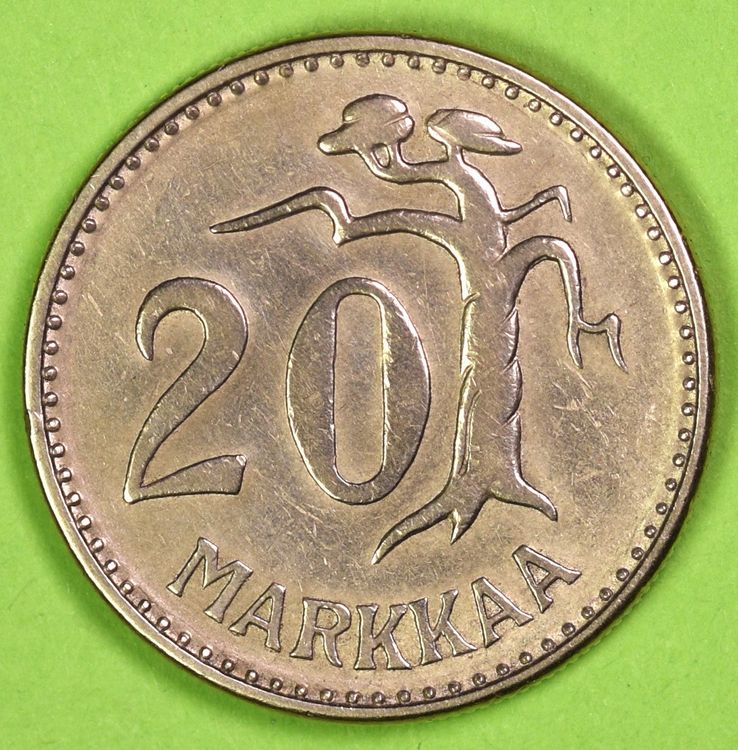 1954 / FINNLAND / 20 - MARKKA - MÜNZE / SEHR GUT ERHALTEN | Kaufen auf ...