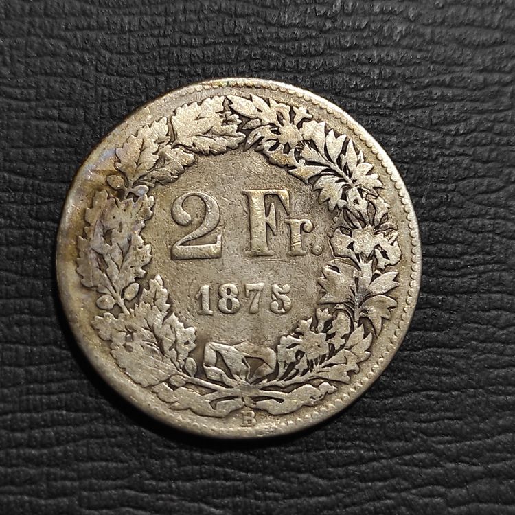 Silbermünze 2 Franken Helvetia 1875 Schweizer Münze (Gebraucht) in Buchs SG für CHF 16 – mit ...