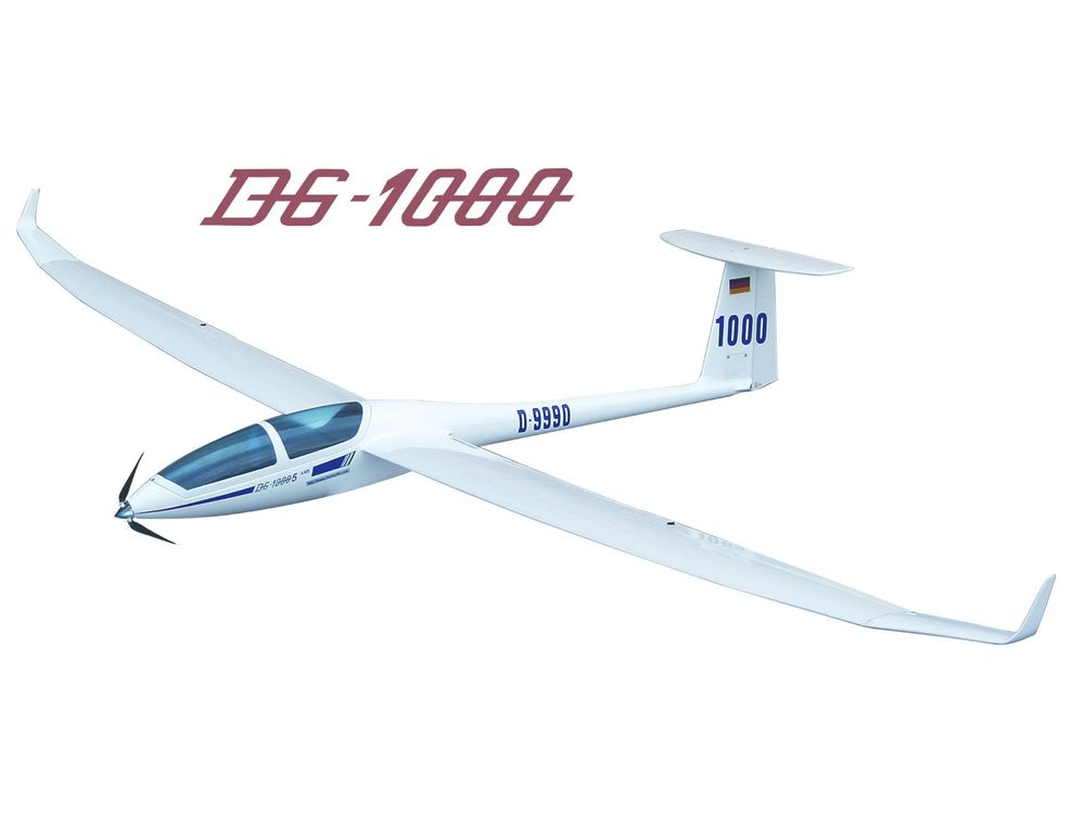 Elektrosegler DG1000 Spw 2630mm ARF-Set mit Motor von FlyFly (Neu und originalverpackt) in ...