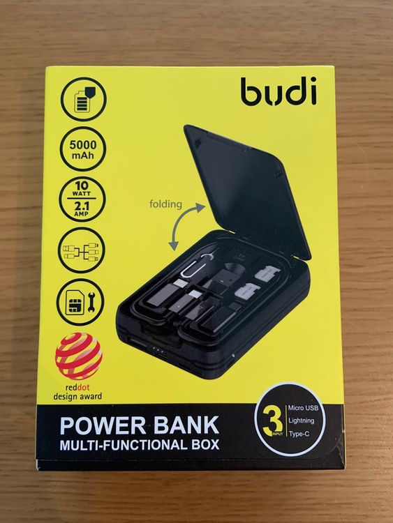 Budi Power Bank Multi-functional Box 5000mAh (Neu und originalverpackt ...