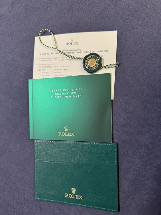 Rolex Booklet mit Anhänger und cardholder (Neu (gemäss Beschreibung ...