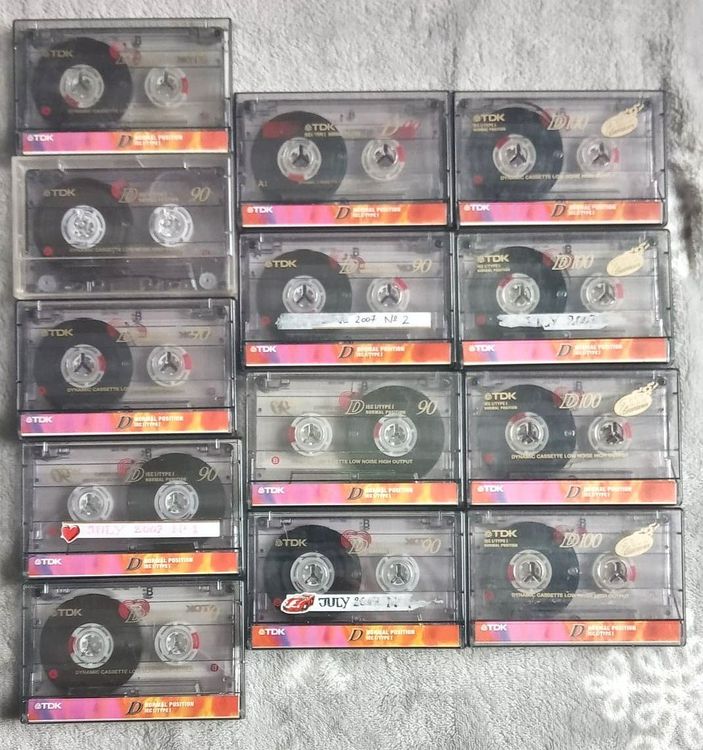 TDK - 13 x cassettes MC - D90 / D100 (Gebraucht) in Le Locle für CHF 20 ...