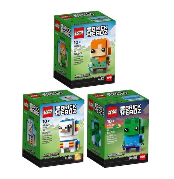 LEGO Brickheadz, Minecraft, 3-Pack (NEU) (Neu und originalverpackt) in ...