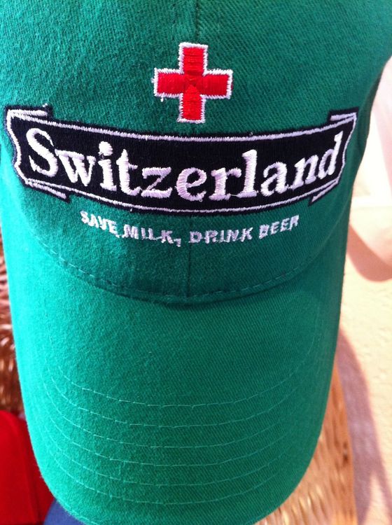 Cap grün „save milk - drink beer“ - Herren Baseball Cap (Neu und ...