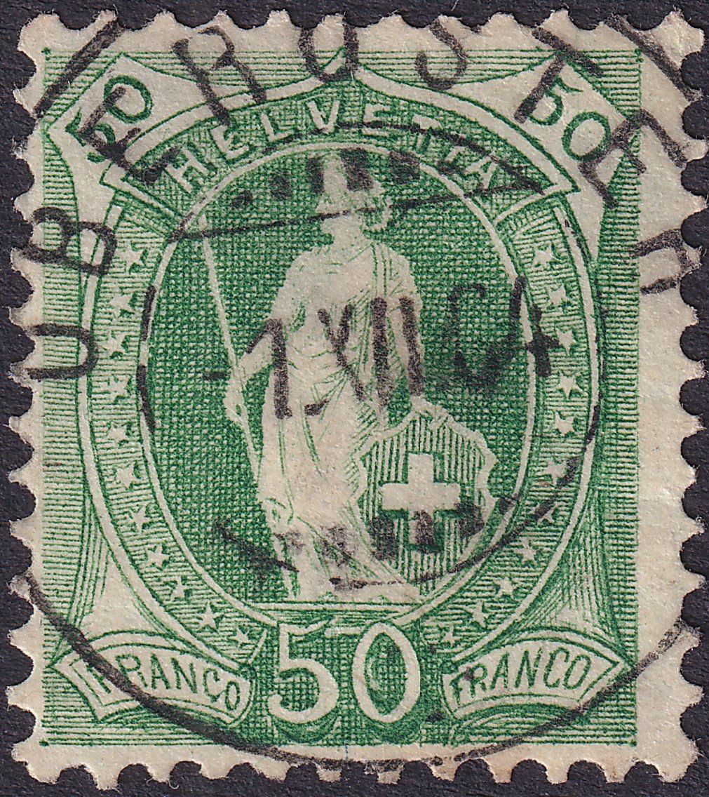 74E (Stehende) mit idealem Vollstempel OBERUSTER: 1.DEZ.1904 (Gebraucht ...
