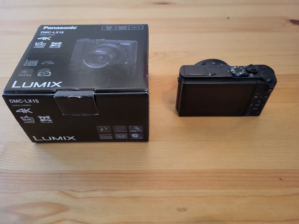 PANASONIC LUMIX DMC LX15 SYSTEMKAMERA 20MPX 1 ZOLL SENSOR (Gebraucht ...
