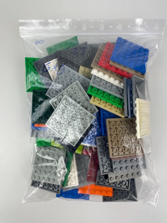 Lego Basic Platten 6x6 divers 60 Stück 6881 | Kaufen auf Ricardo