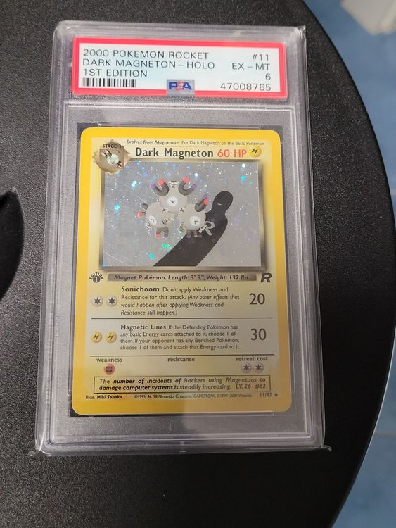 Dark Magneton PSA 6 1st Edition Pokemon | Kaufen auf Ricardo