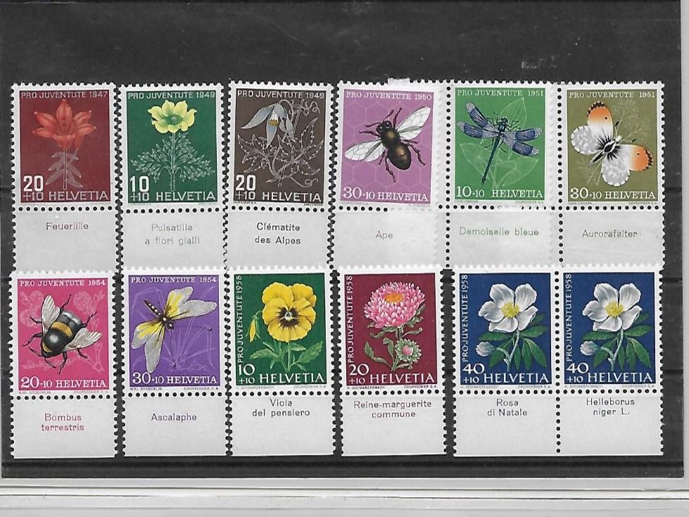 PJ ** Restlot mit Tab 1947 - 1955 Kat: CHF 94.- (Neu (gemäss Beschreibung)) in Basel für CHF 3 ...