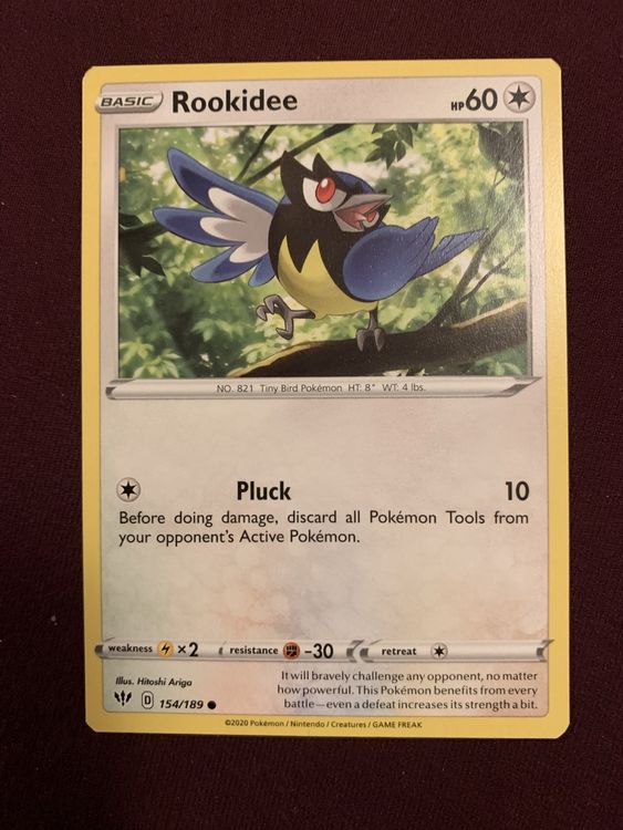 Meikro/Rookidee Pokémon Karte english (Gebraucht) in Endingen für CHF 1 ...