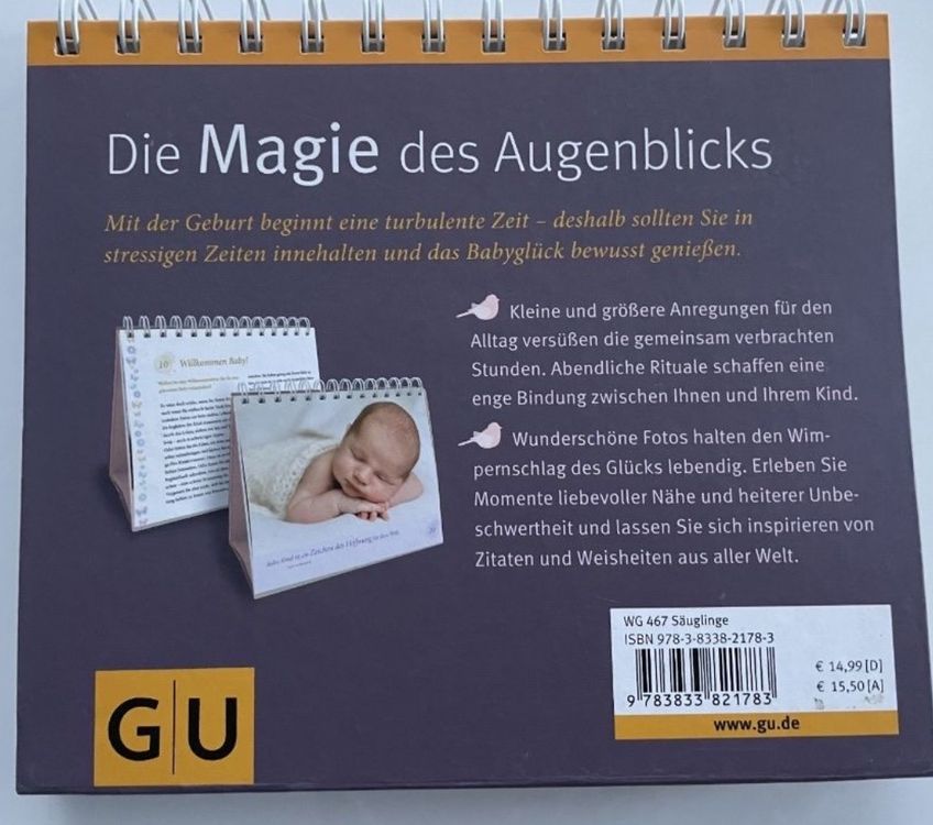 Baby-Buch "100 Glücksmomente mit meinem Baby" GU Verlag (Neu (gemäss ...