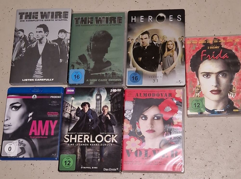 Film & Serien DVD Paket - The Wire, Heroes, Frida uvm. (Gebraucht) in ...