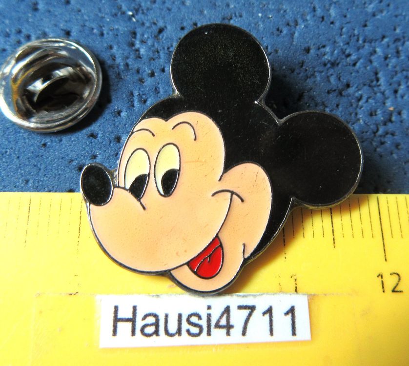 PIN MICKEY MOUSE KOPF GLASIERT METALIC | Kaufen auf Ricardo