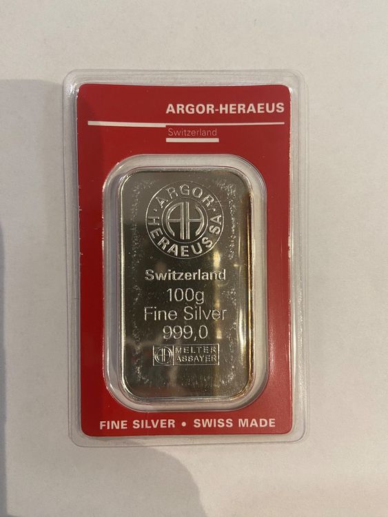 Silberbarren Argor-Heraeus 100g (Neu (gemäss Beschreibung)) in Lausanne ...