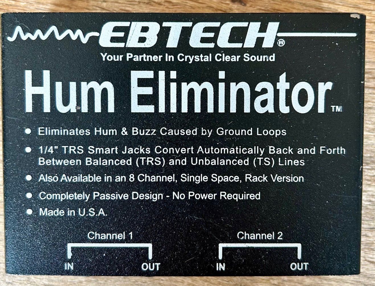 EBTECH Hum Eliminator (D'occasion) à Thierrens pour CHF 30 – avec ...